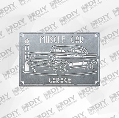 Muscle Car Garage - DXF File Only — DIY Welding Plans