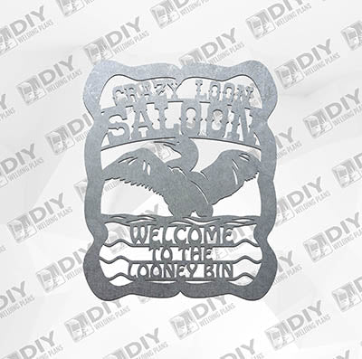 Crazy Loon Saloon Plasma Laser DXF Cut File — DIY Welding Plans