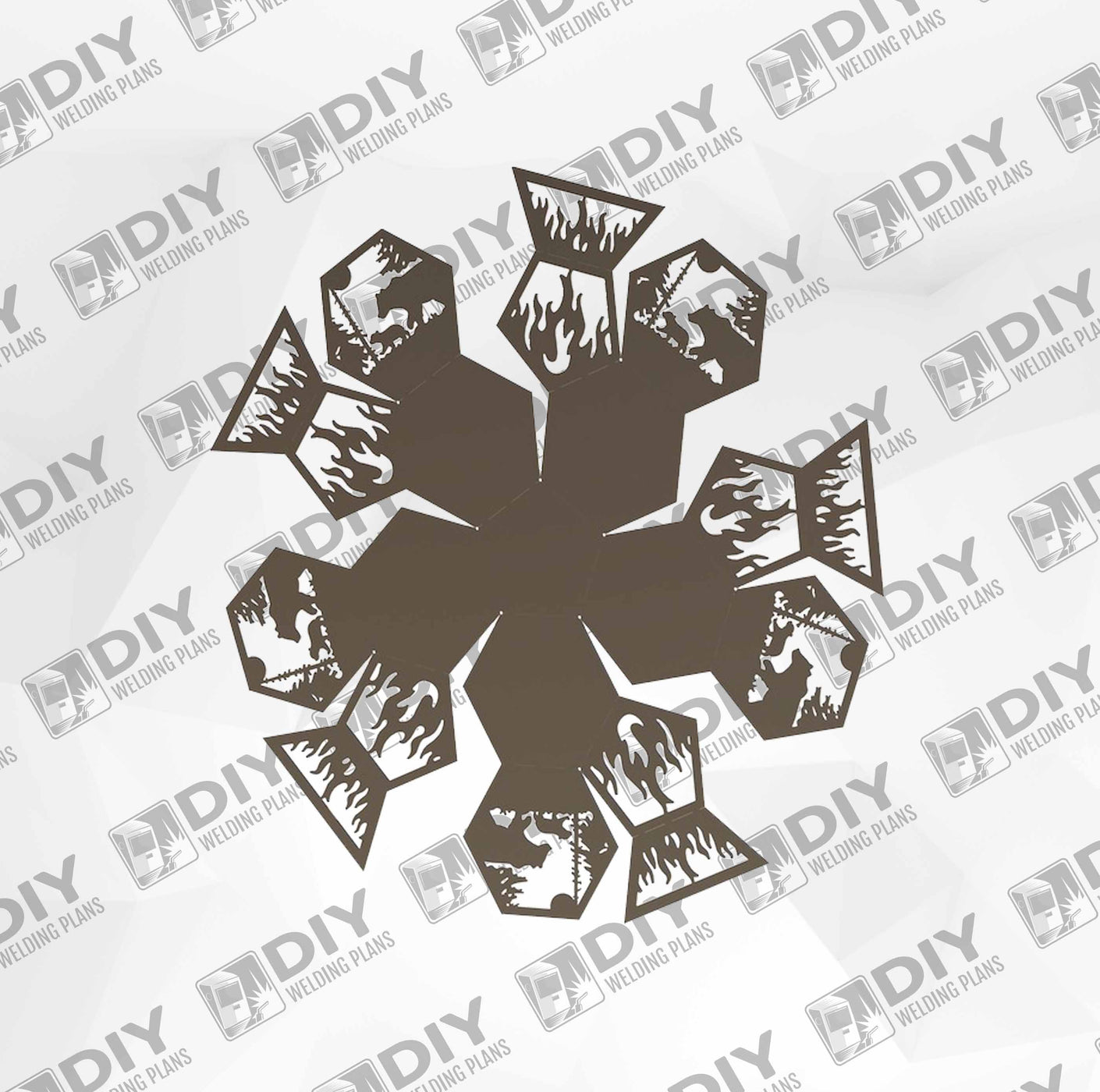 24" in Bear half dome fire pit - Plasma Laser DXF Cut File — DIY ...