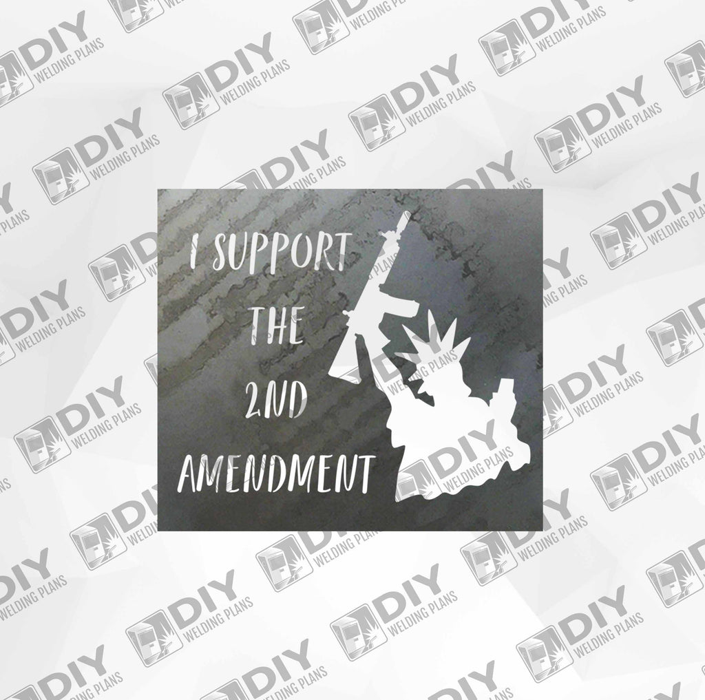 2nd Amendment Sign 14 DXF Plasma File — DIY Welding Plans