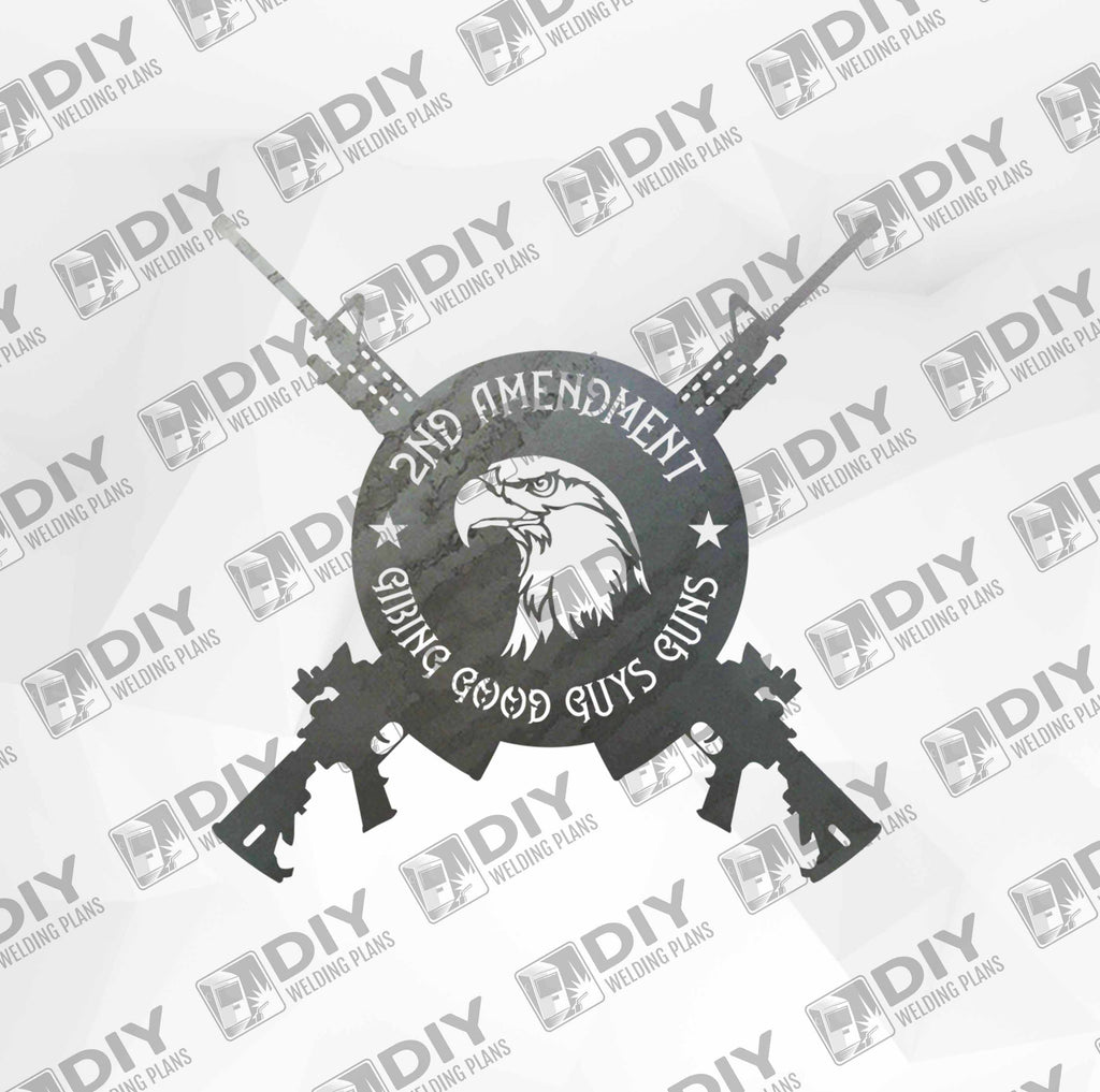2nd Amendment Sign 19 DXF Plasma File — DIY Welding Plans