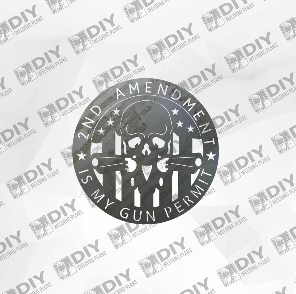 2nd Amendment Sign 2 DXF Plasma File — DIY Welding Plans