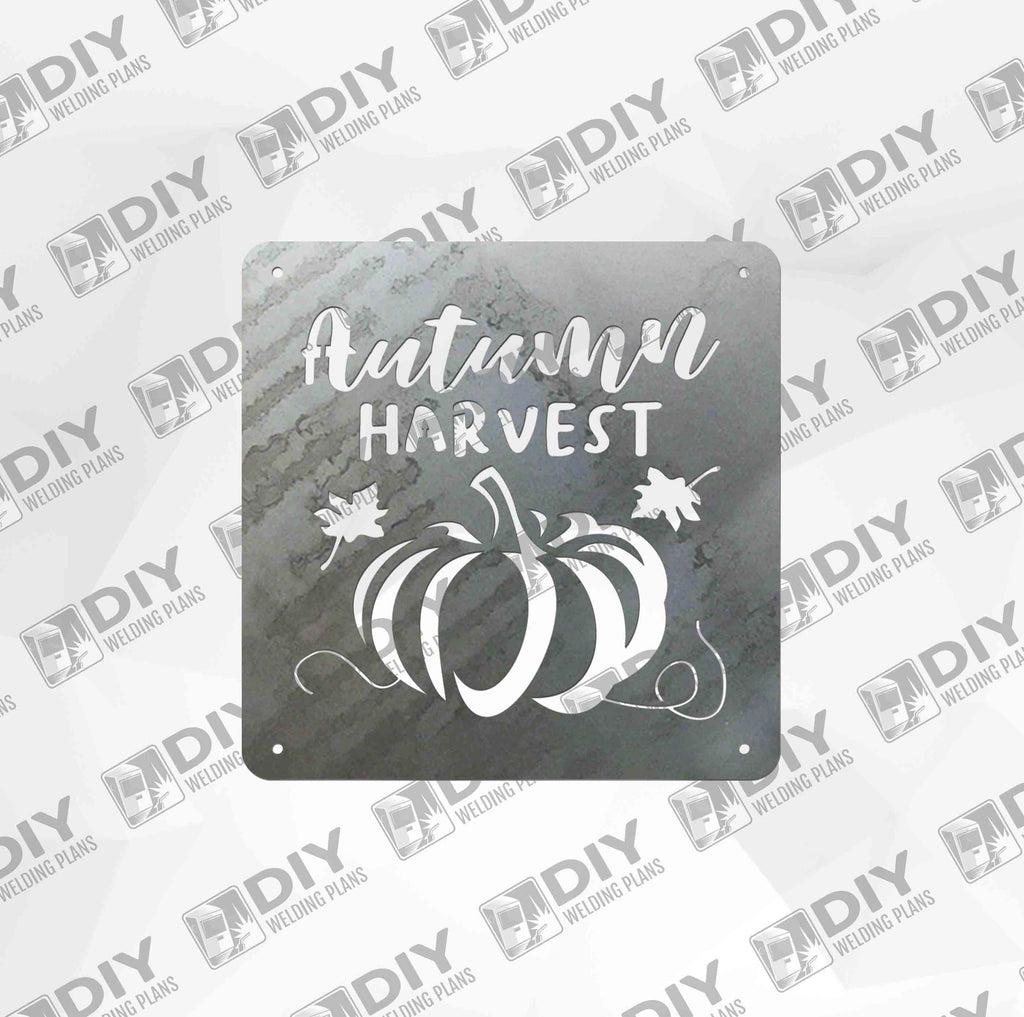 Autumn Harvest with Pumpkin - DXF File Only — DIY Welding Plans