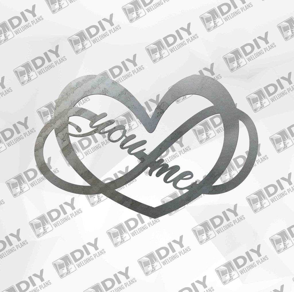 Forever You and Me - DXF File Only — DIY Welding Plans