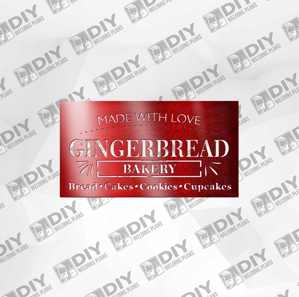 Gingerbread Bakery DXF Plasma File — DIY Welding Plans