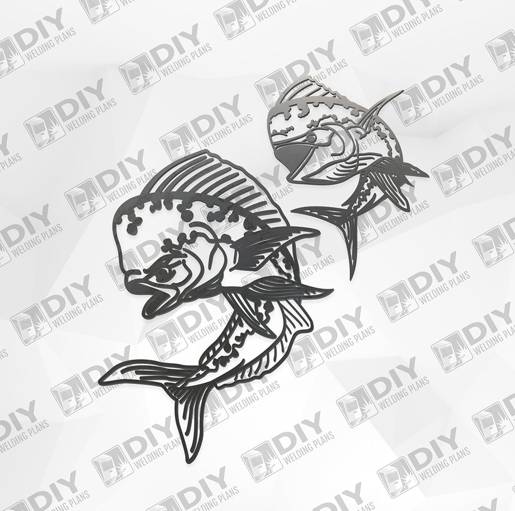 Mahi Mahi Bundle Pack - DXF File Only — DIY Welding Plans