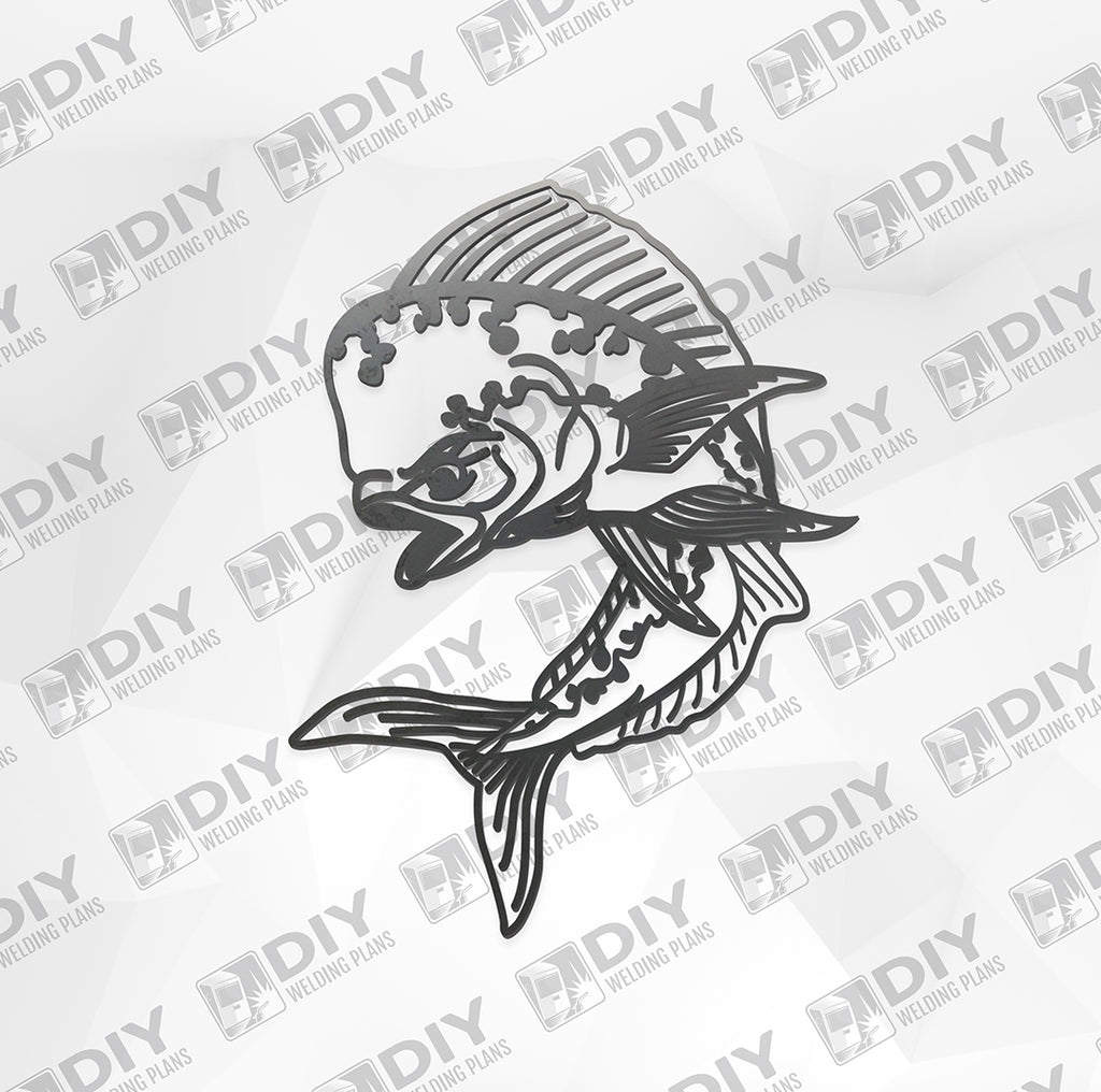 Mahi Mahi Dolphin 1 - DXF File Only — DIY Welding Plans