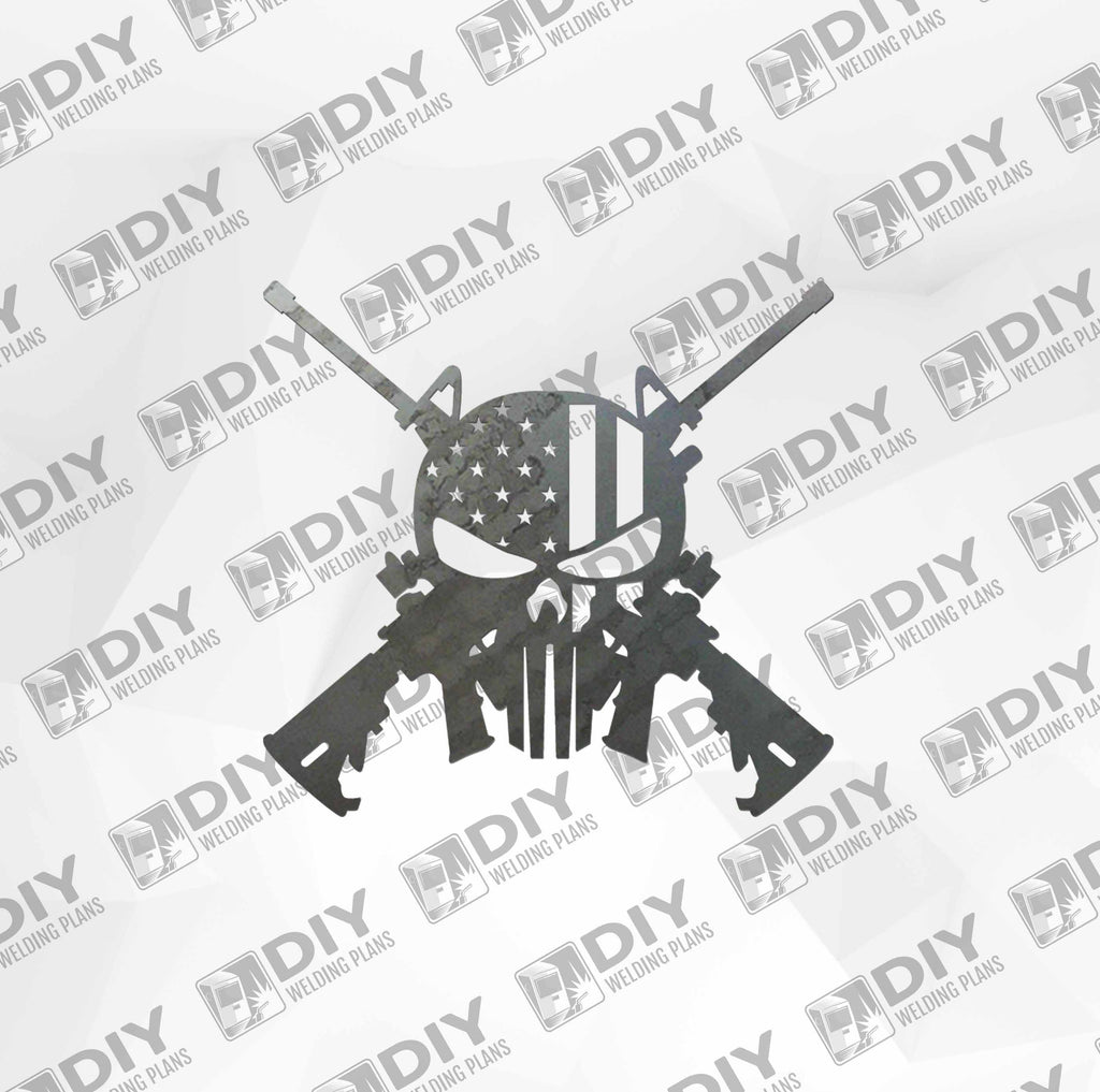 Patriotic Sign 6 DXF Plasma File — DIY Welding Plans