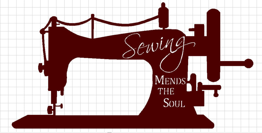 Sewing Mends the Soul - DXF File Only — DIY Welding Plans